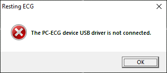 Norav PC-ECG 1200 “USB driver is not connected” Error | LEMR Wiki